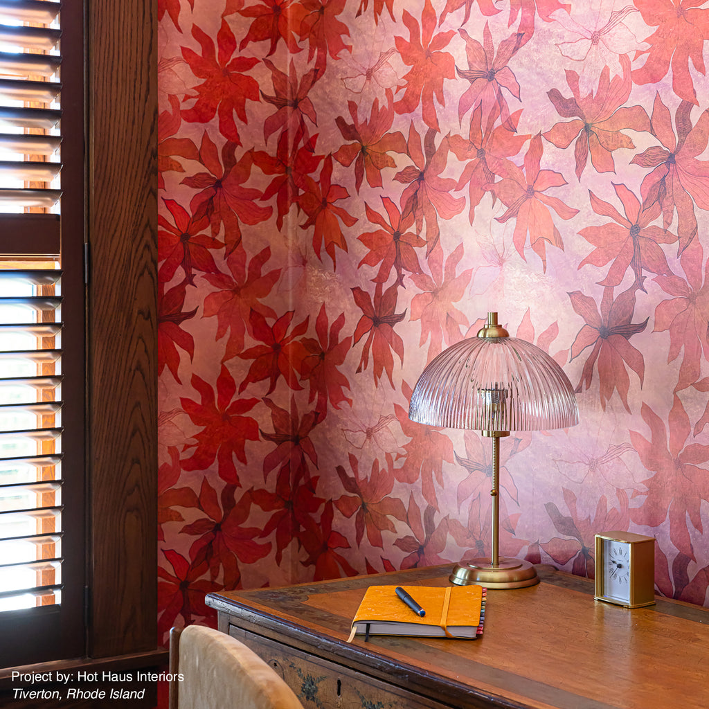 Transform Your Walls | Clematis Blue Floral Wallpaper – Poppy Print Studio