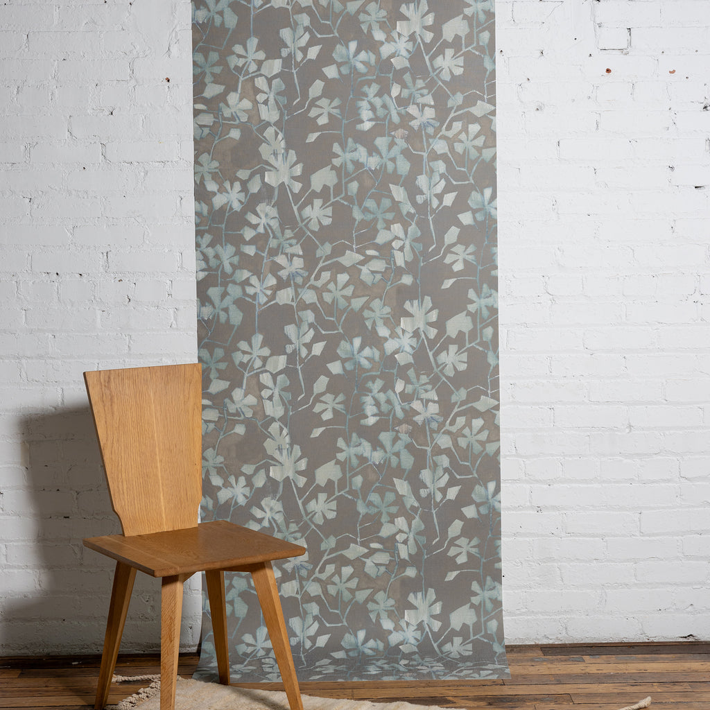 Vinca in Misty Morning on Type II Wallcovering by Poppy | Shop Now ...