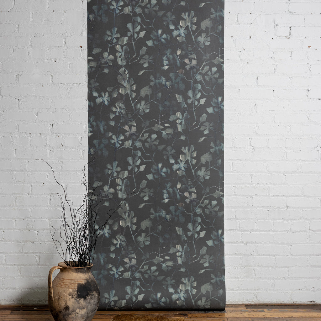 Vinca in Nightfall Type II Wallcovering by Poppy | Shop Now – Poppy ...