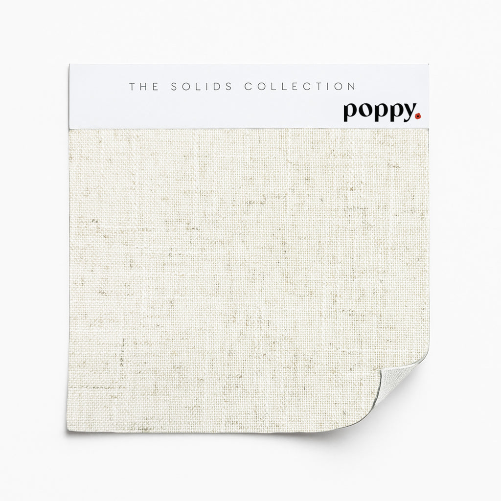 Real Linen Wallpaper – Linen Donegal in Neutral Gray – Poppy Print Studio