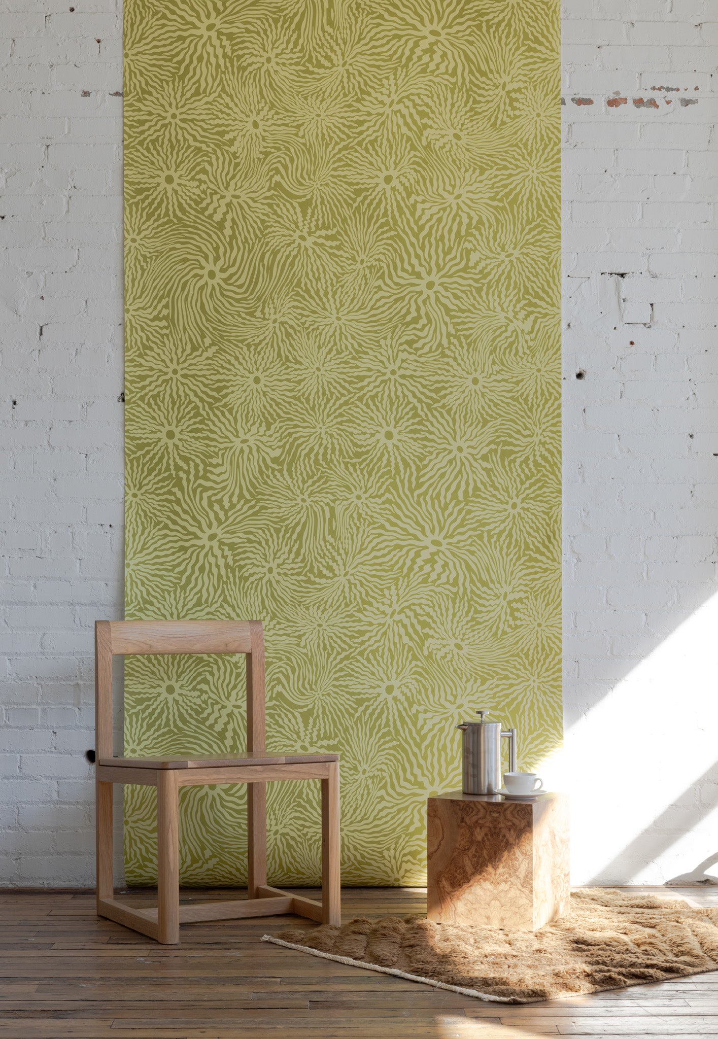 Discover Ra: Hand-Drawn Sun Symbol Wallpaper Spiral in Bold Colors ...