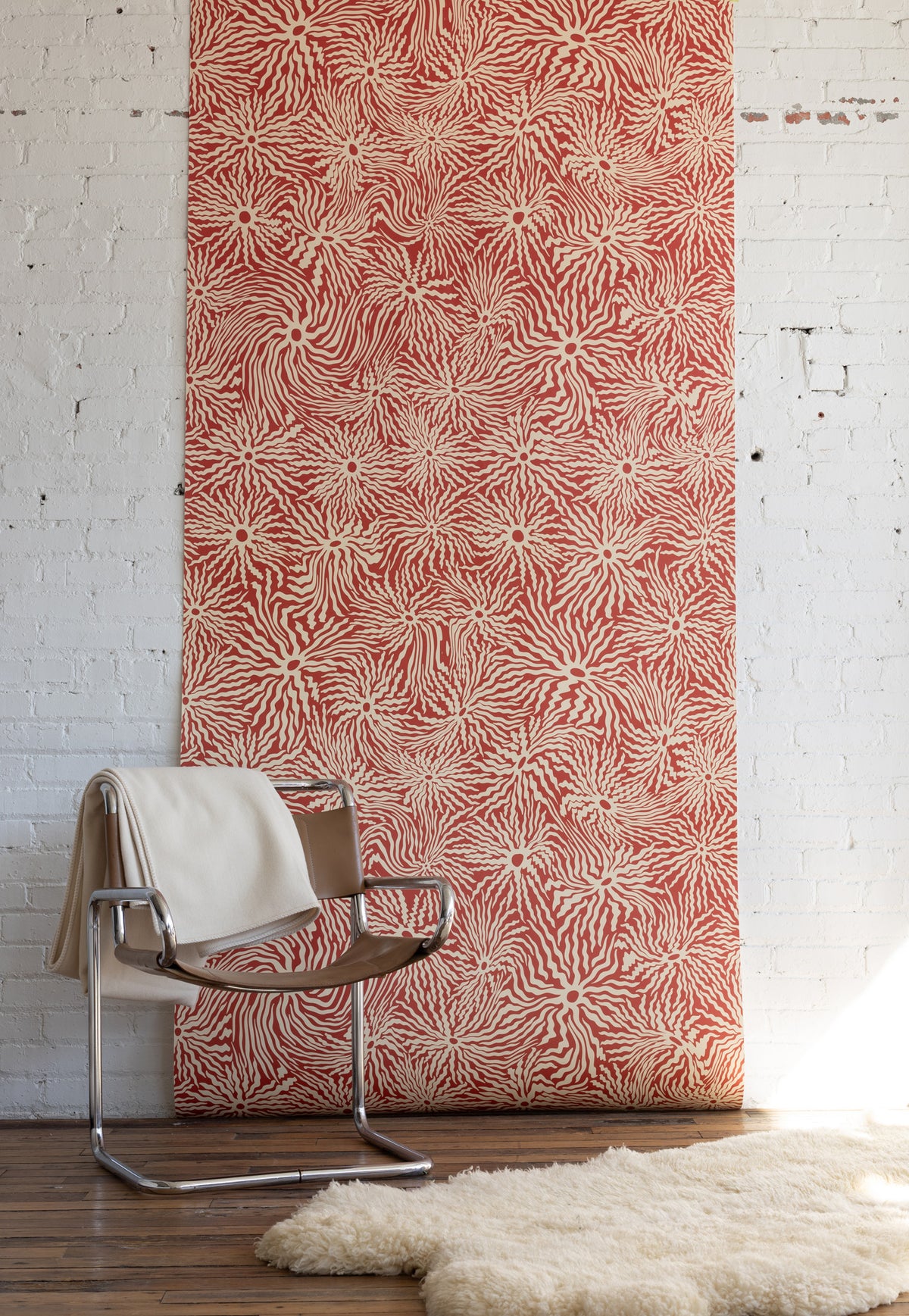 Discover Ra: Hand-Drawn Sun Symbol Wallpaper Spiral in Bold Colors ...