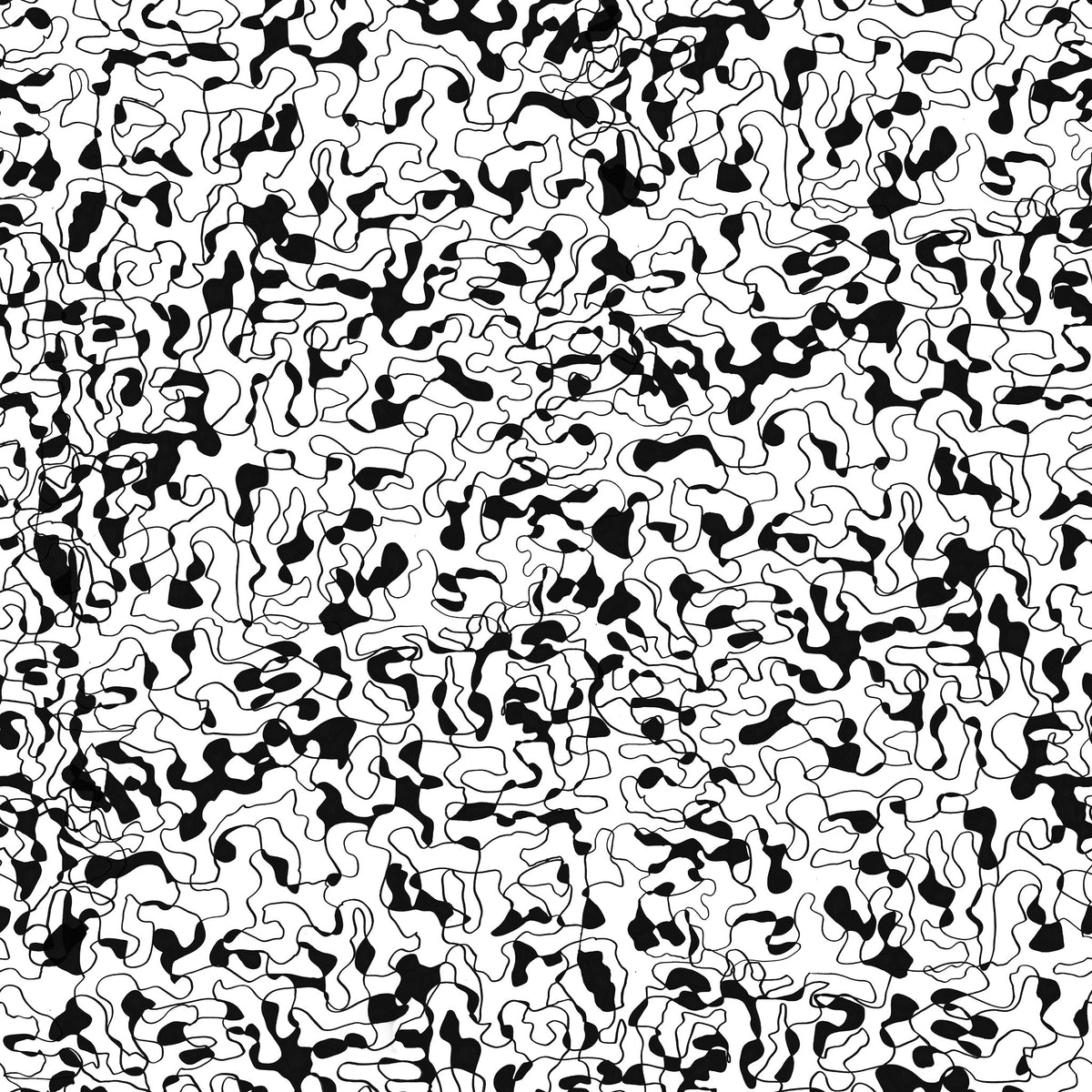 Samba – Abstract Line Art Wallpaper with Expressive, Flowing Patterns ...