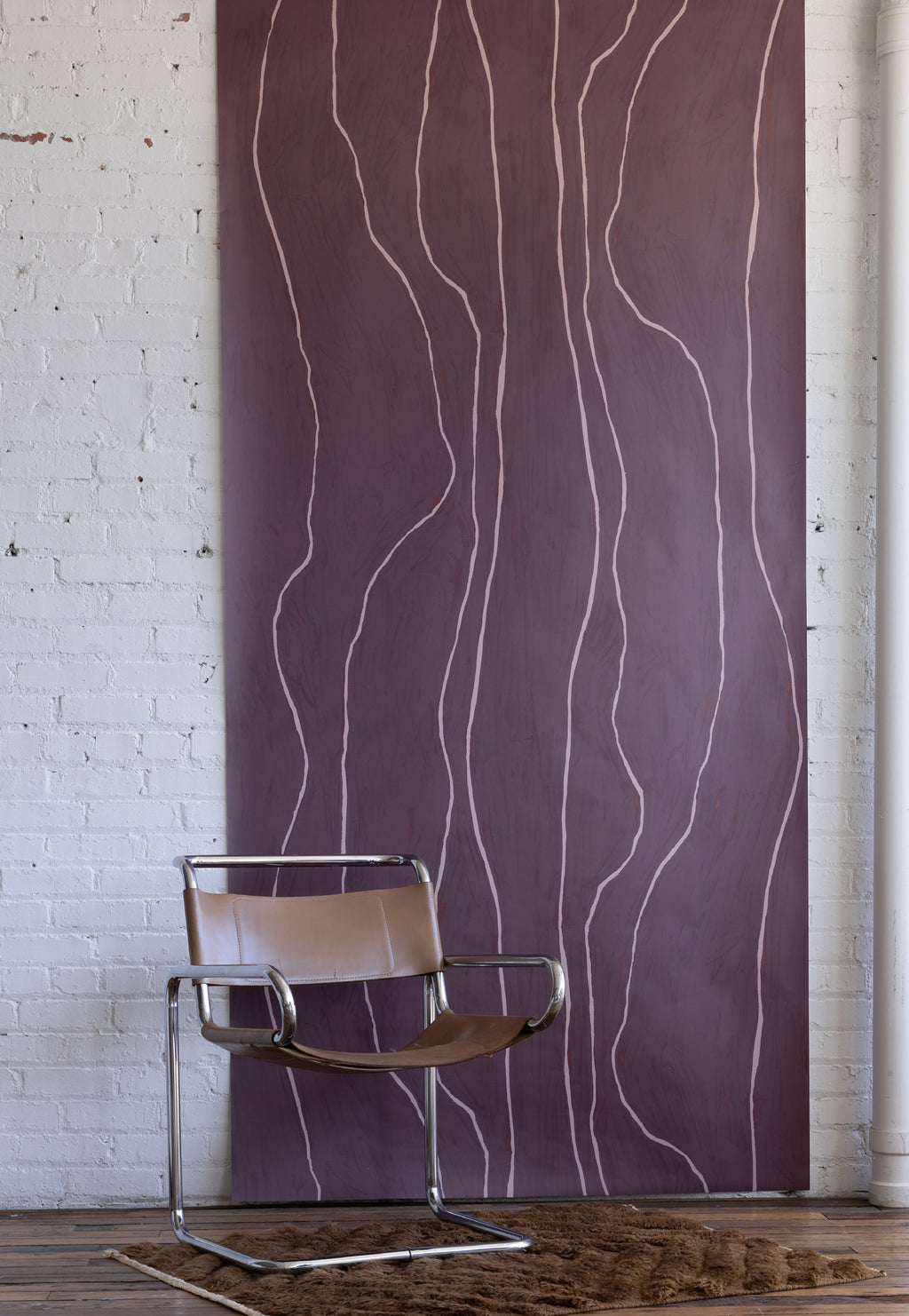 Sinuous Line | Modern Hand-Painted Design Wallpaper | Poppy – Poppy ...