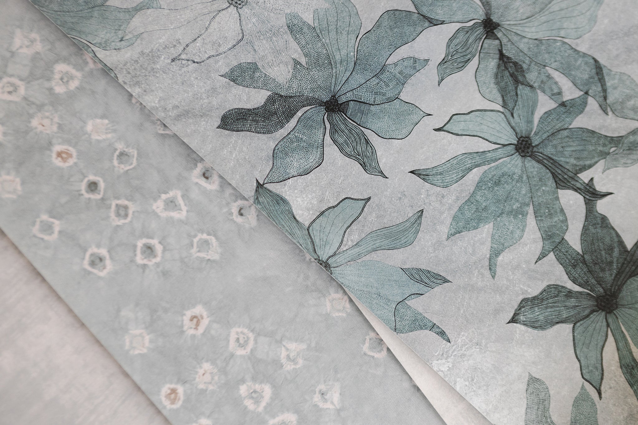 Transform Your Walls | Clematis Blue Floral Wallpaper – Poppy Print Studio